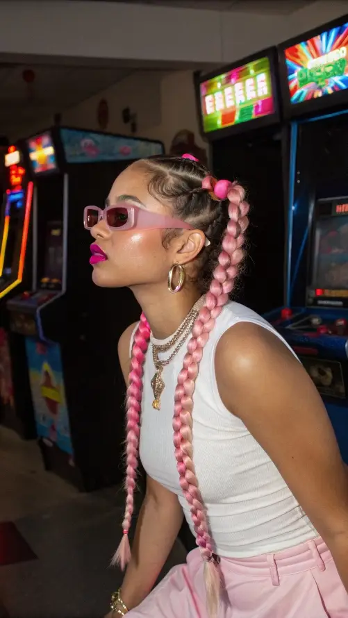 Neapolitan Braids with 4/30 Blends | Looking Nice on Me